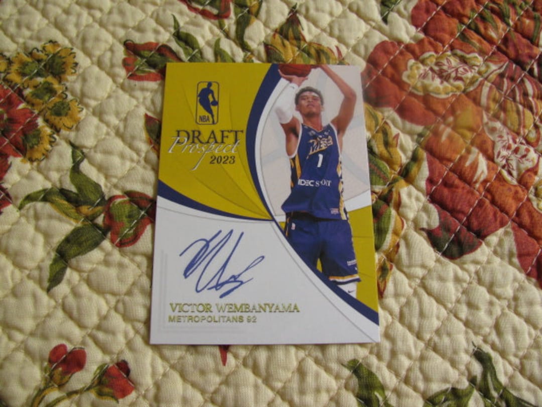 10 Card Lot 2023 Victor Wembanyama NBA Draft Prospect Facsimile Auto ...
