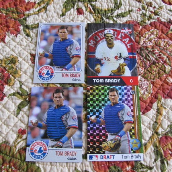 Tom Brady Baseball Card - Etsy Canada