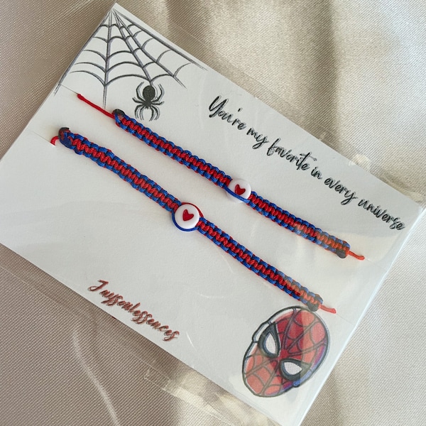 Spider Man Matching Bracelet - Etsy