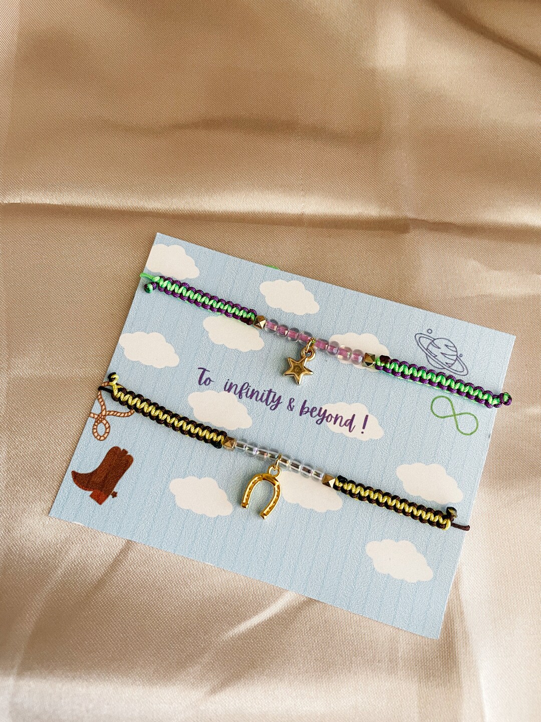 Inspired by Woody and Buzz Matching Bracelets Toy Story - Etsy