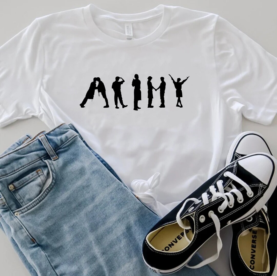 BTS ARMY T-shirt - Kpop Fan Tee - Bangtan Boys Merch - Korean Pop Music ...