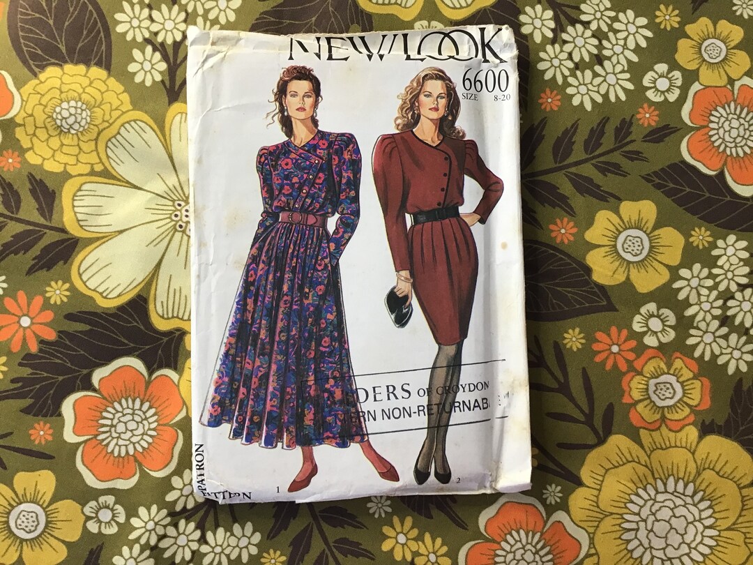 Vintage Sewing Pattern New Look 6600 Size 6-20 Statement Channel Super ...
