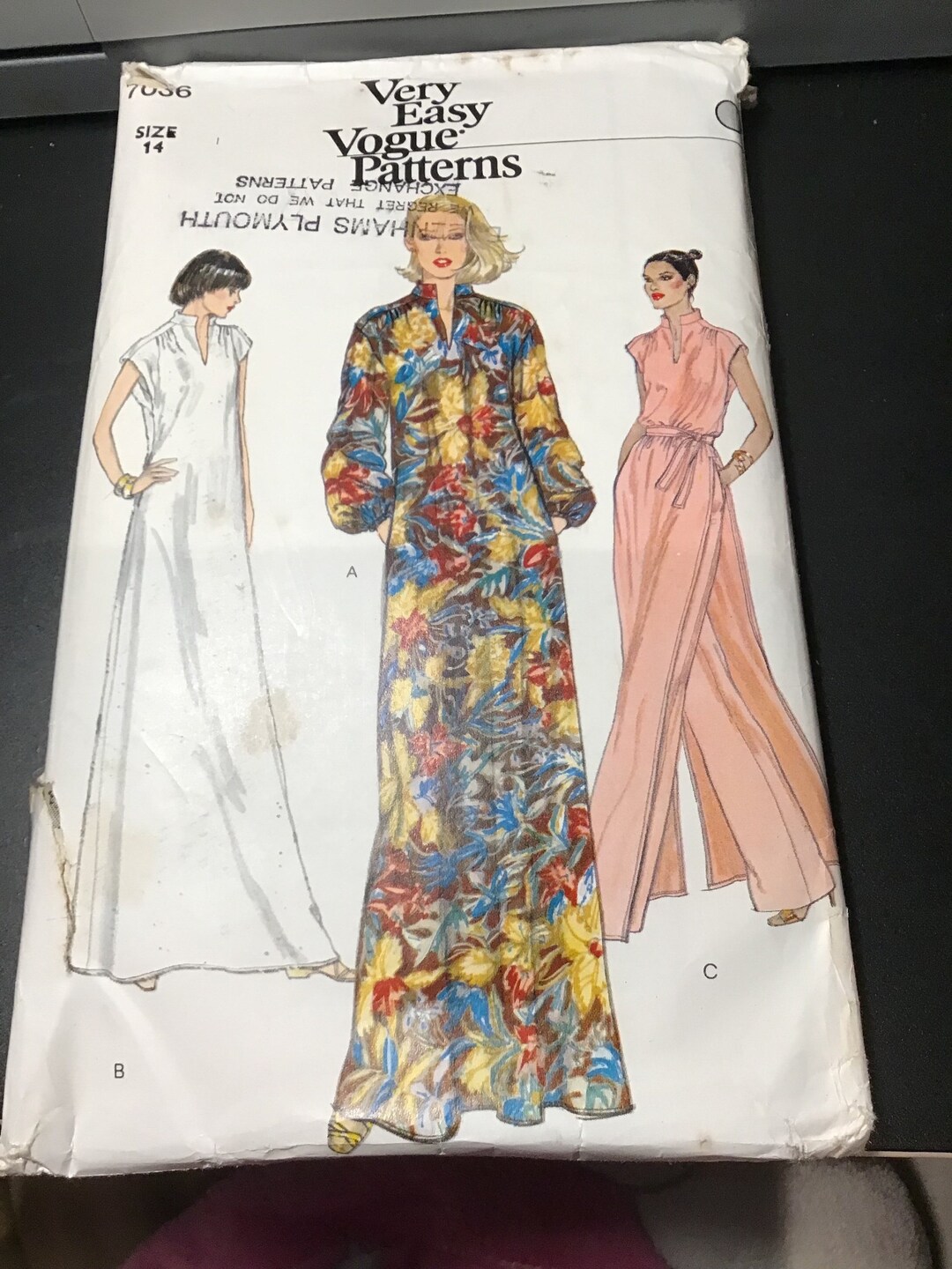 Vintage Sewing Pattern Very Easy Vogue Patterns 7036 Dress, Dress ...