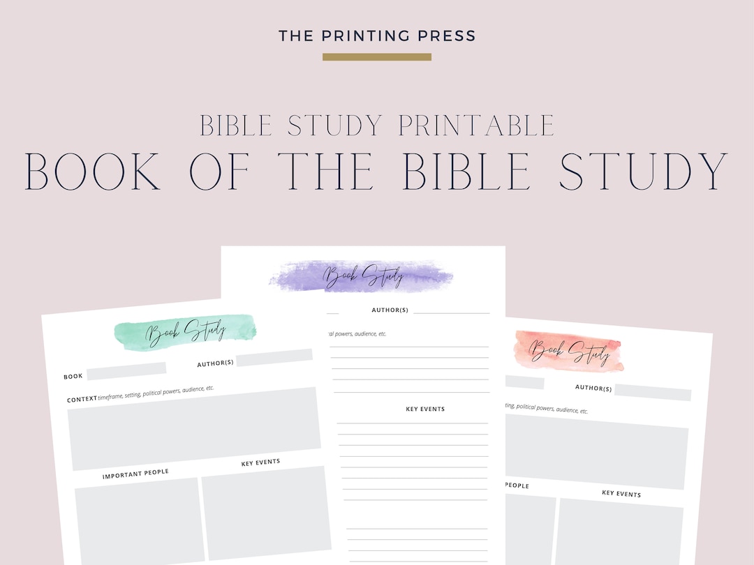 Bible Study, Book of the Bible Study, Simple Personal Bible Study ...