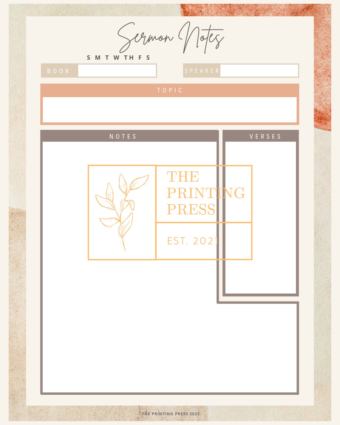 Everyday Bible Study Bundle Digital Sermon Notes Printable - Etsy