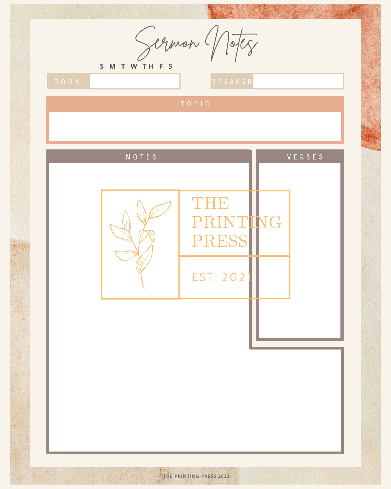 Everyday Bible Study Bundle Digital Sermon Notes Printable - Etsy