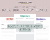 Basic Bible Study Bundle Book Chapter & Verse PDF - Etsy