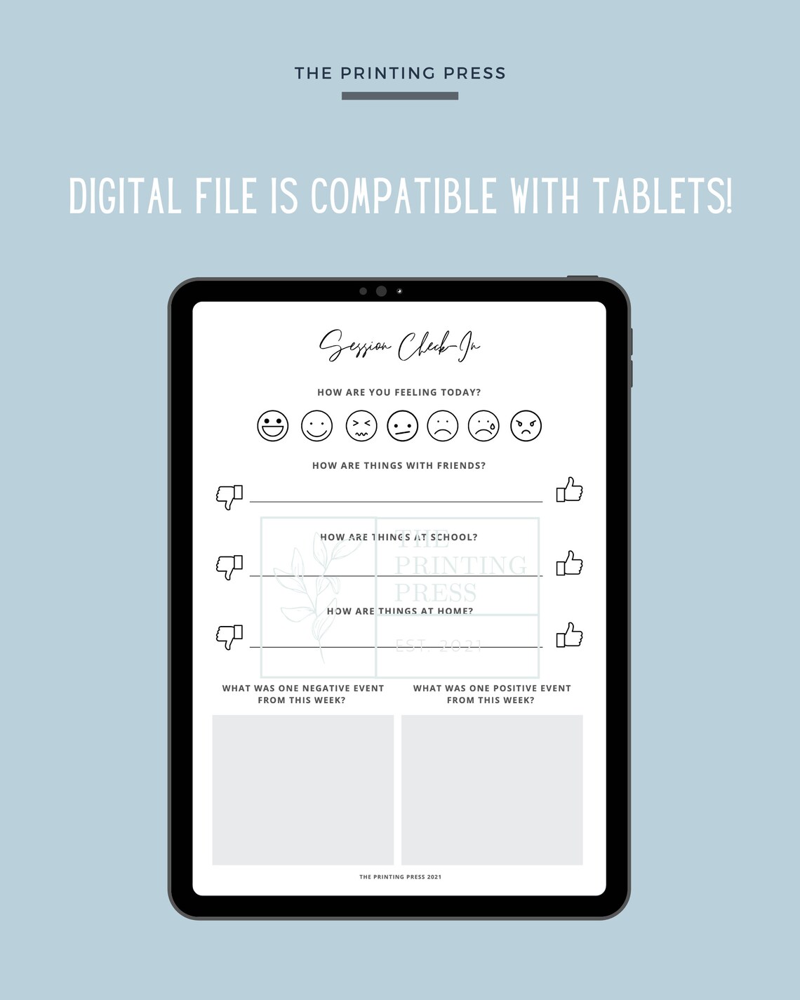 Therapy Session Check In, Therapy Tools, Mental Health Printable ...