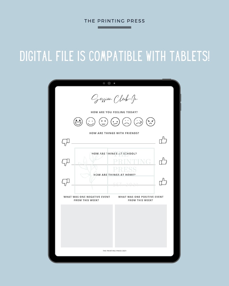 Therapy Session Check In, Therapy Tools, Mental Health Printable ...