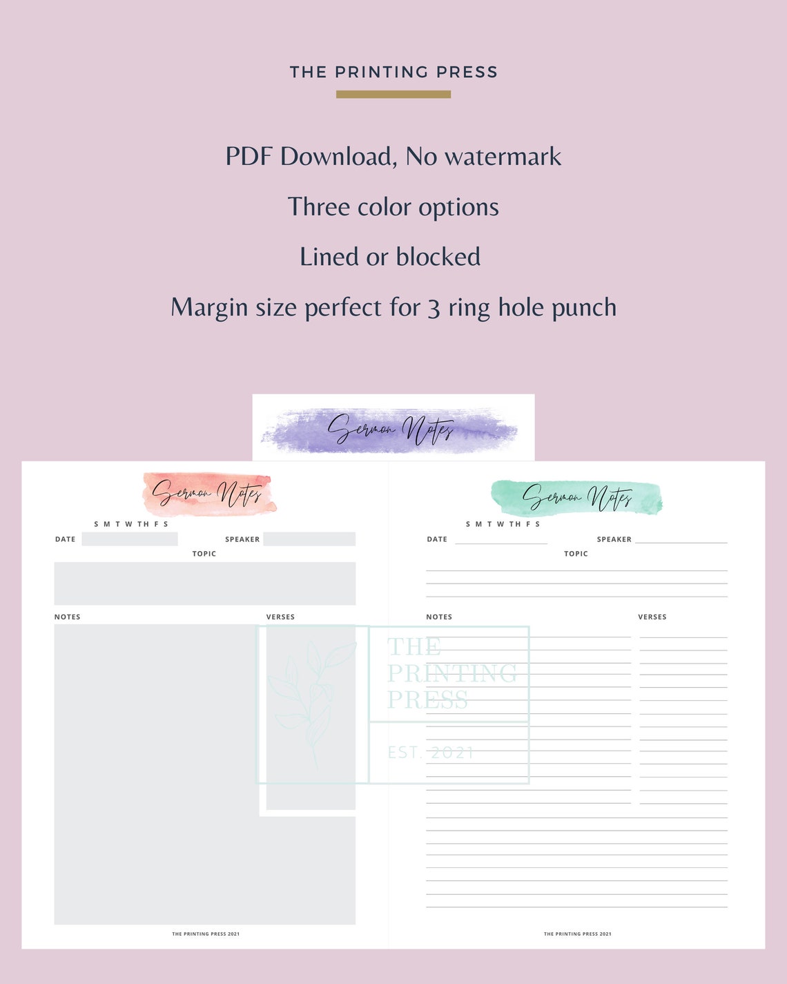 Sermon Notes, Bible Sermon Notes Template, Simple Bible Study, Bible ...