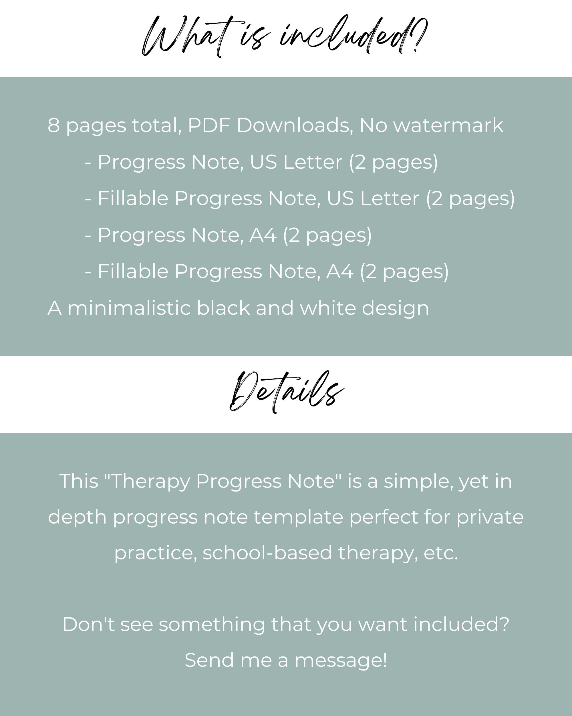 Therapy Progress Note Template, Fillable Counseling Form (PDF File) - Etsy