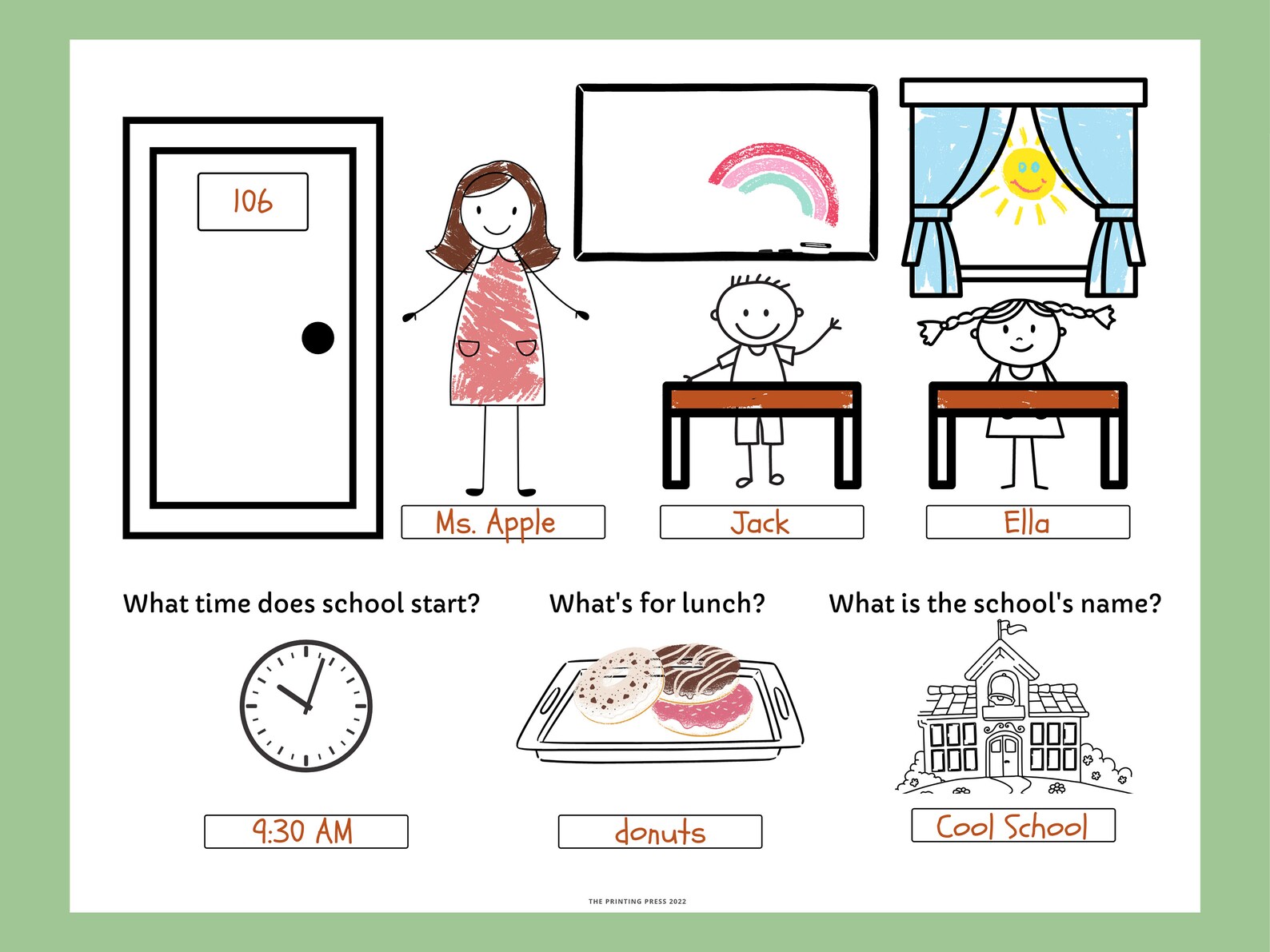 Classroom Role-play Printable, Art Therapy Worksheet, Play Therapy ...