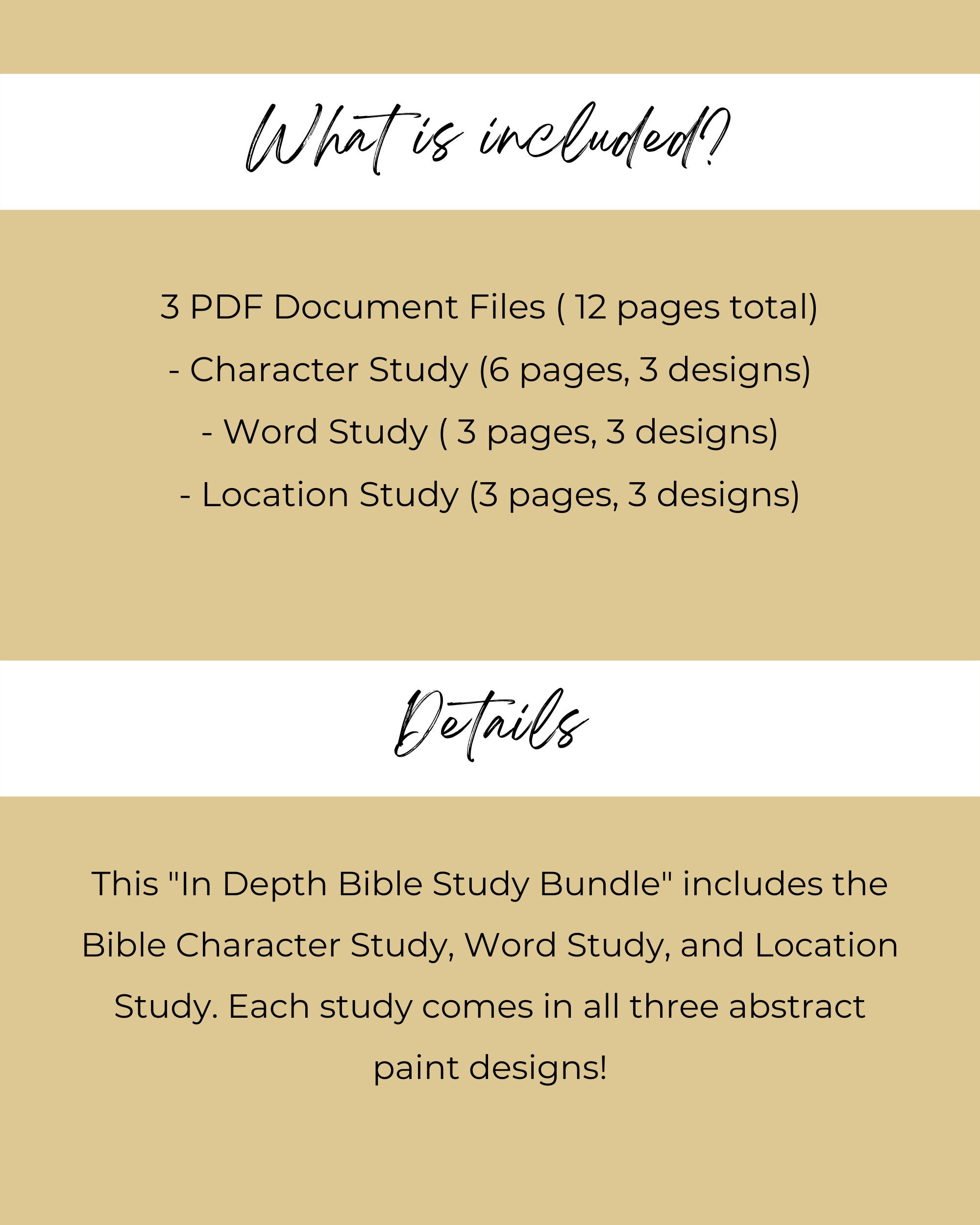 In Depth Bible Study Bundle | Biblical Character, Word, & Location ...