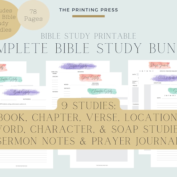 Bible Chapter Mapping - Etsy