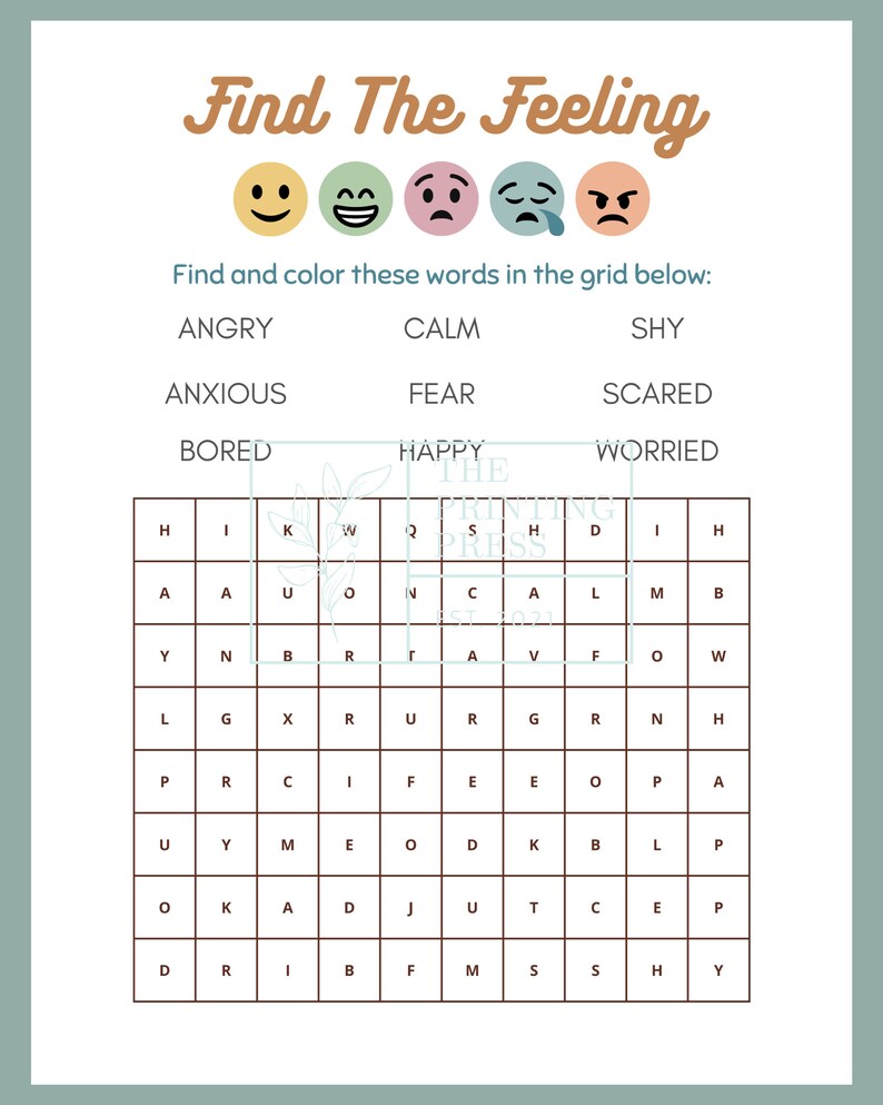 Feelings Worksheet Bundle for Kids & Teens, Therapy Tools (PDF) - Etsy