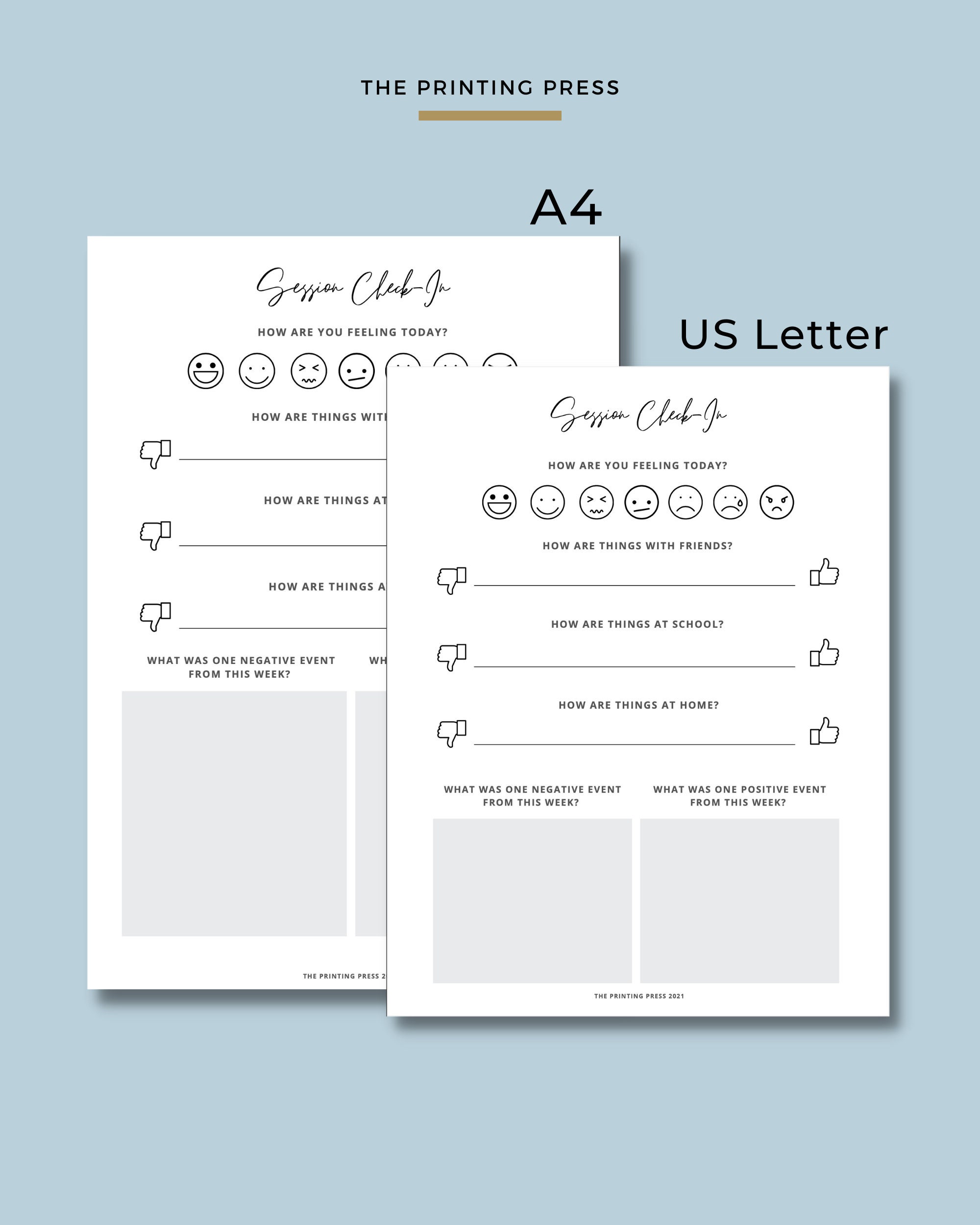 Therapy Session Check In, Therapy Tools, Mental Health Printable ...