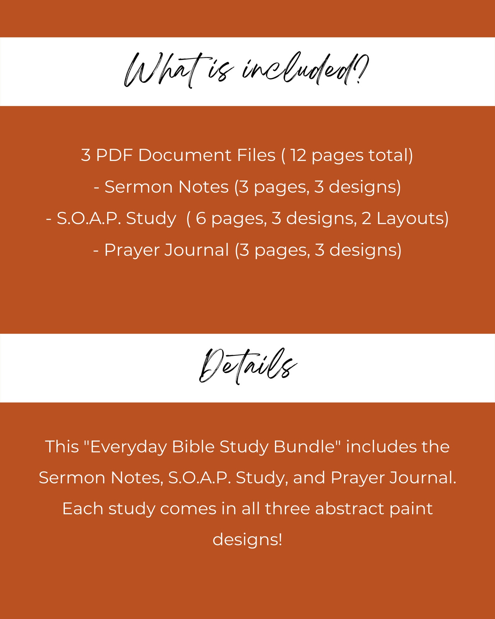 Everyday Bible Study Bundle Digital Sermon Notes Printable - Etsy