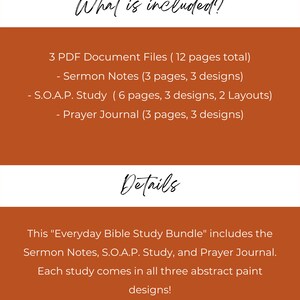 Everyday Bible Study Bundle | Digital Sermon Notes Printable | Sermon ...