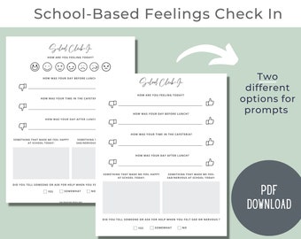 Student Mental Health Check In - Etsy