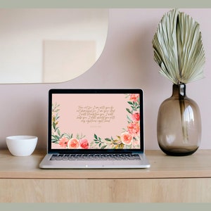 Desktop Wallpaper Bundle, Bible Verse Desktop Wallpaper, Watercolor ...