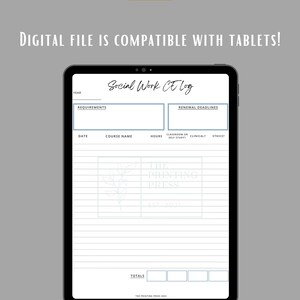 Social Work CE Hours, License Renewal Log, Continuing Education ...