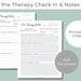 Therapy Session Check In, Therapy Tools, Mental Health Printable ...