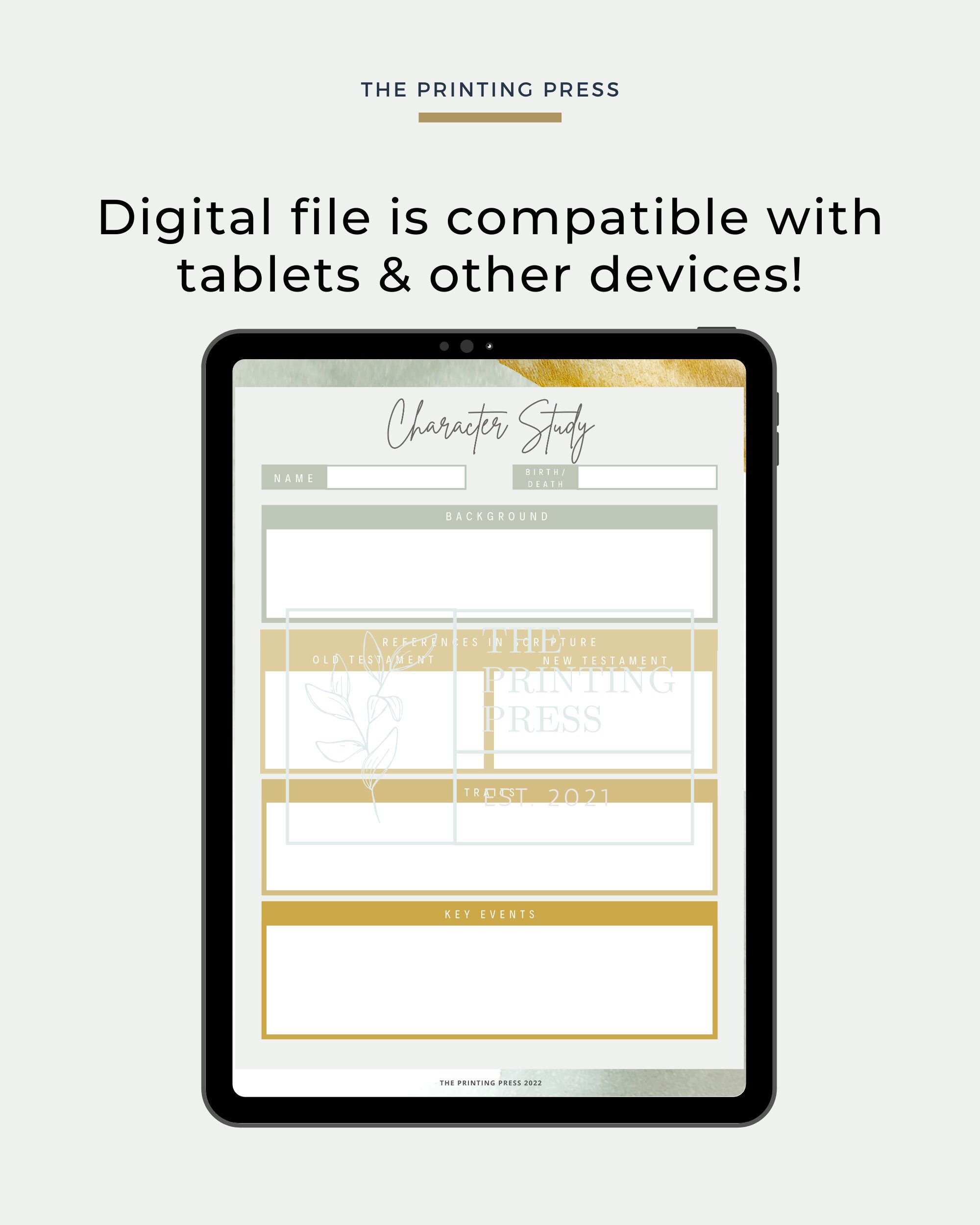 In Depth Bible Study Bundle | Biblical Character, Word, & Location ...