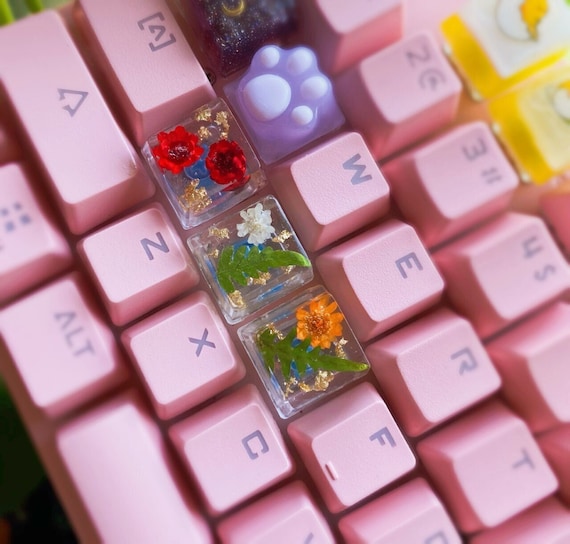 Real Flower Keycaps | Etsy