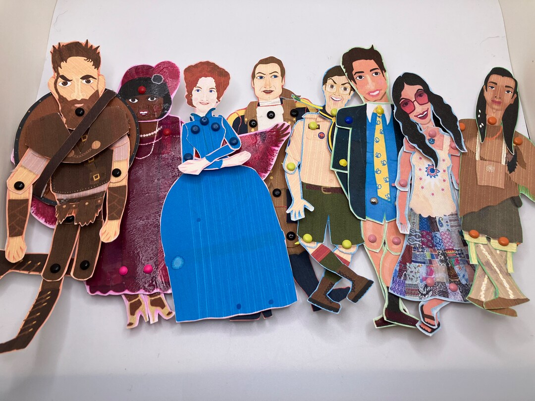 DIY Articulated Paper Doll Ghosts From “ghosts” 1:12 Scale - Etsy