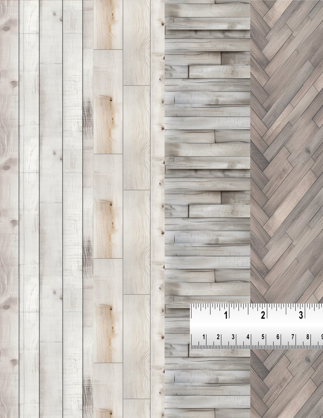 DIY Printable Contemporary Rustic Grey Shabby Chic Dollhouse Wood ...