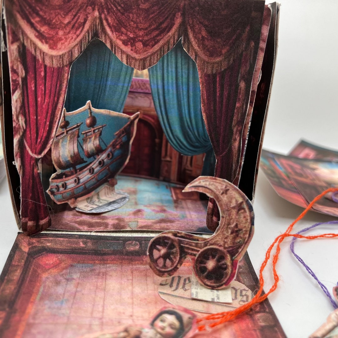 1:12 Scale Antique Marionette Paper Stage for Dollhouse - Etsy