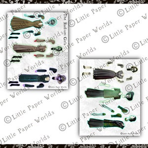 1:12 Scale DIY Radium Girl Articulated Paper Art Dolls - Etsy