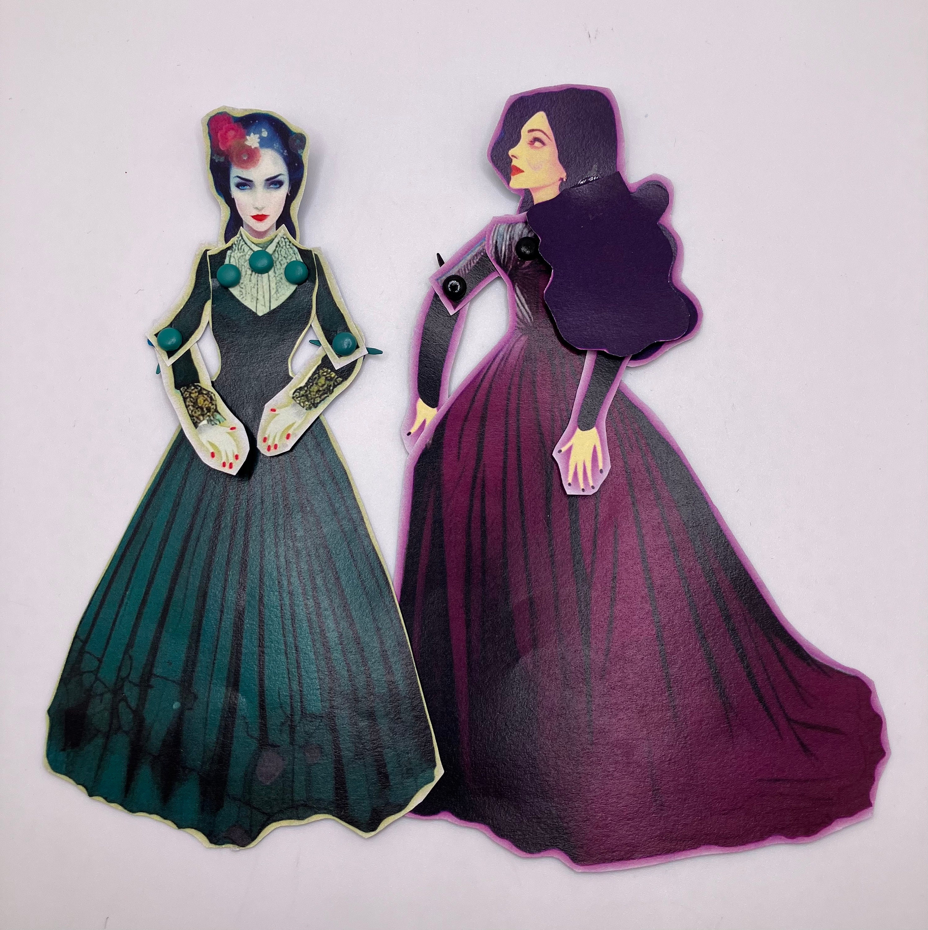 1:12 Scale Articulated Paper Art Dolls Six Beautiful Vampires - Etsy