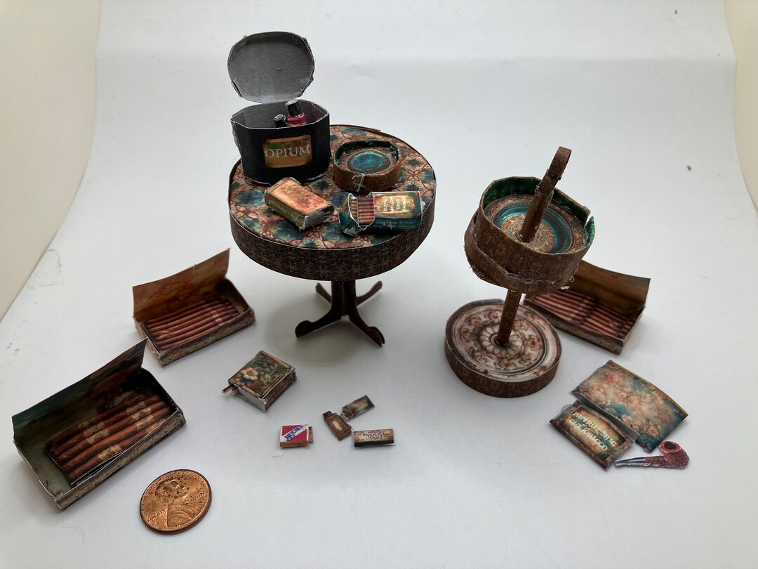 Unique Set of Victorian Style 1:12 Scale Dollhouse Accessories - Etsy