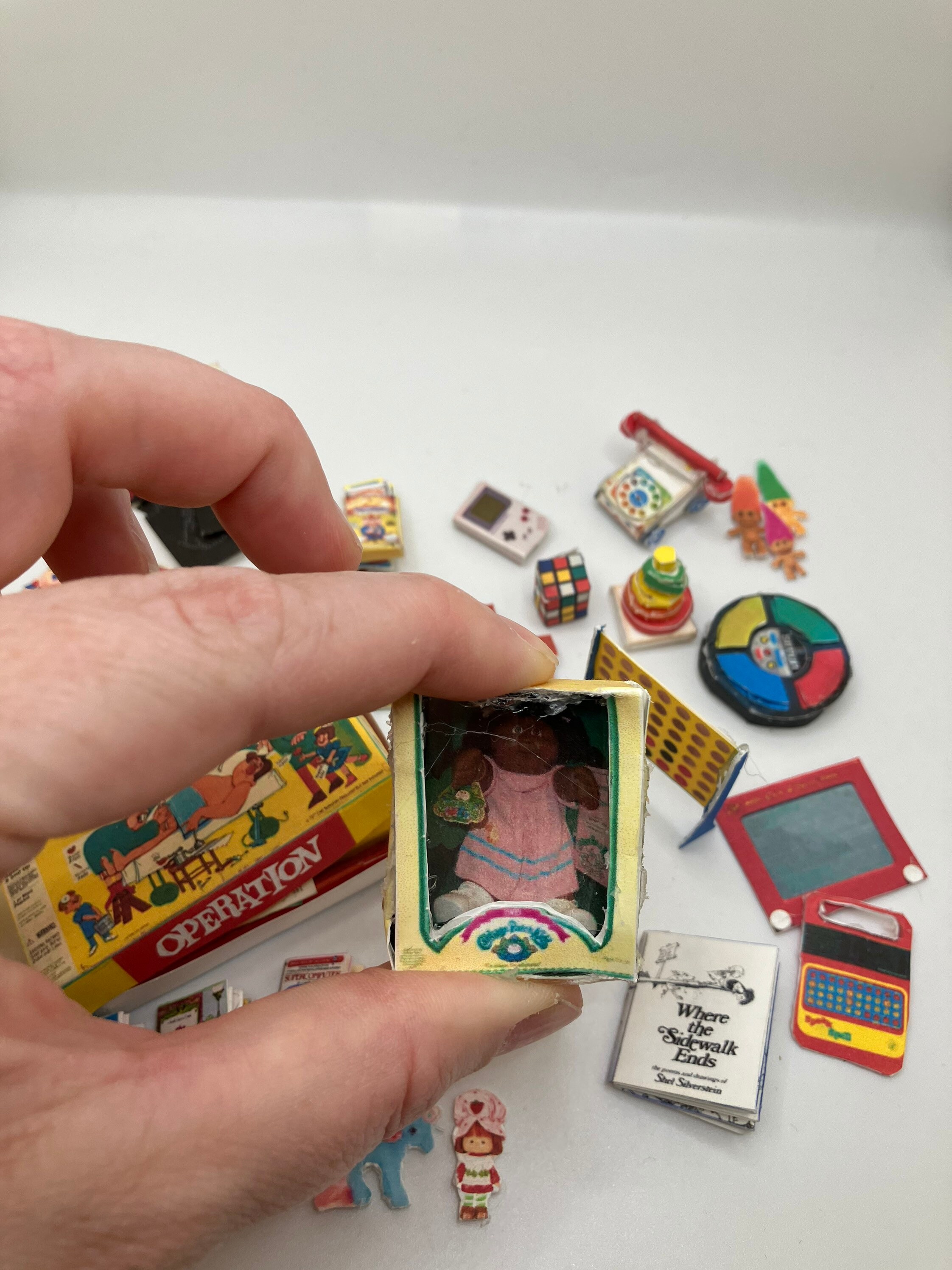 Vintage Toys for 1:12 Scale Dollhouse DIY Cut and Assemble - Etsy