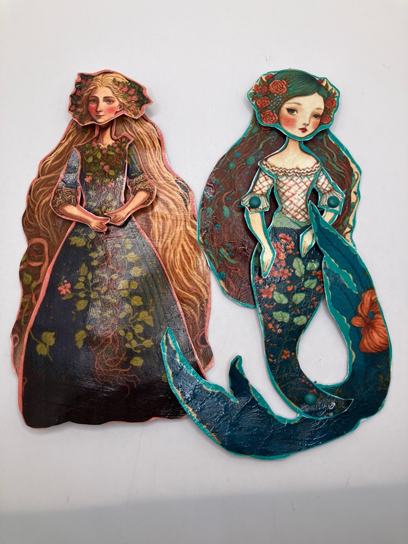 DIY Folky Fairy Tale Princess Dolls 8 Articulated Paper Art - Etsy