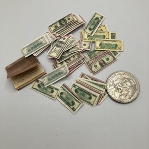Dollhouse Miniature USD Money Printable Digital Download for 1:12 Scale ...