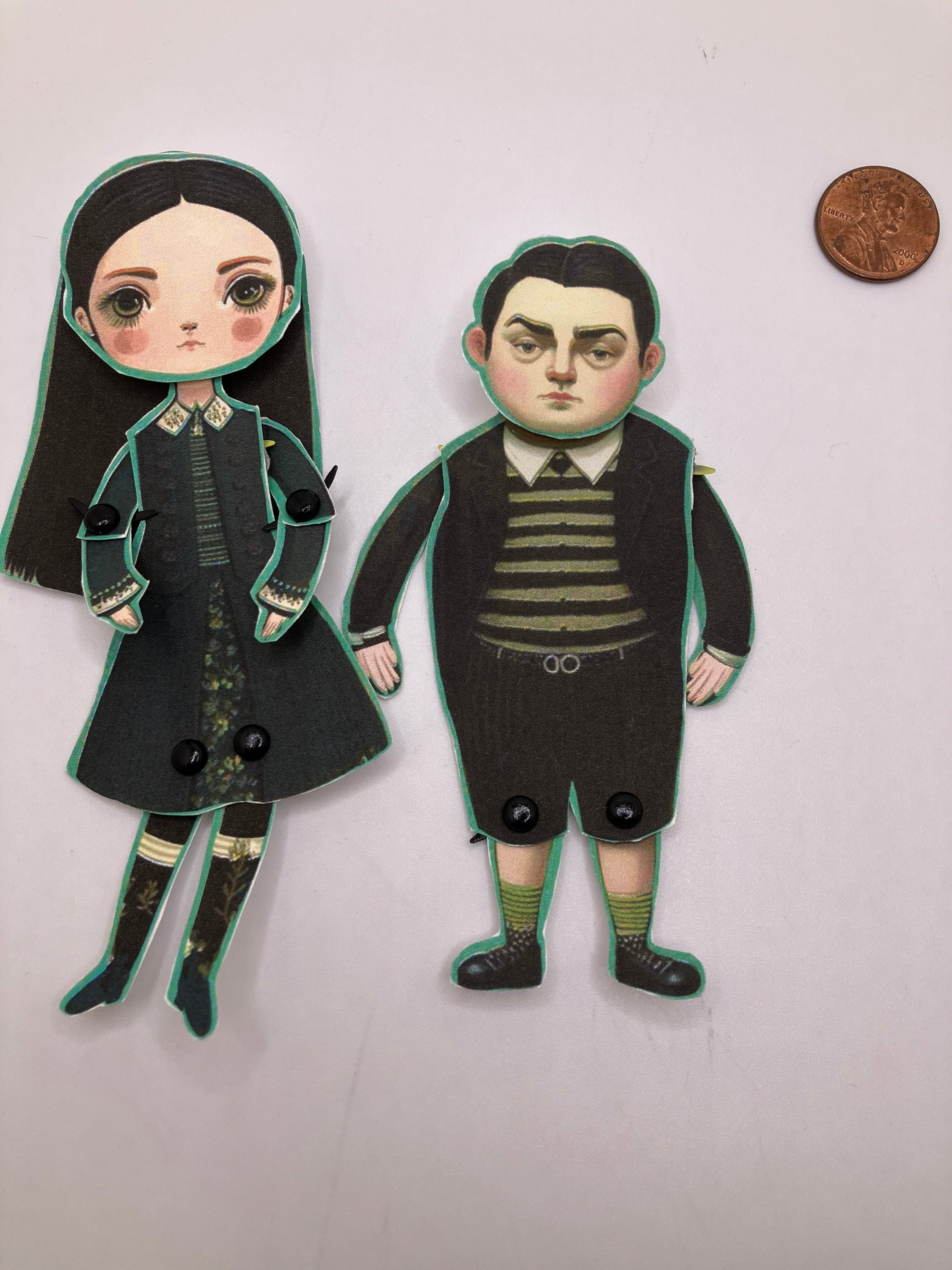 DIY Printable Articulated Addams Family Paper Dolls - Etsy