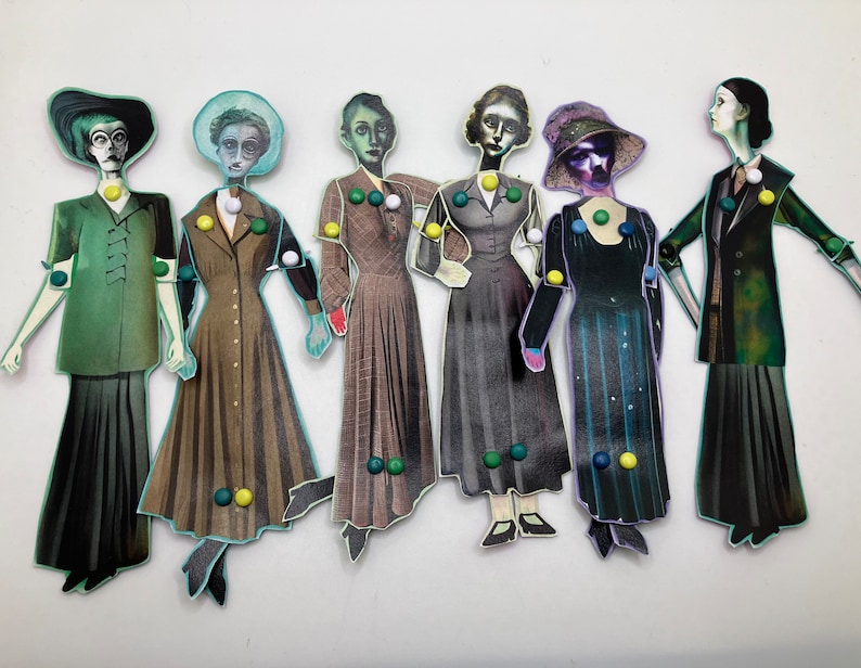 1:12 Scale DIY Radium Girl Articulated Paper Art Dolls - Etsy