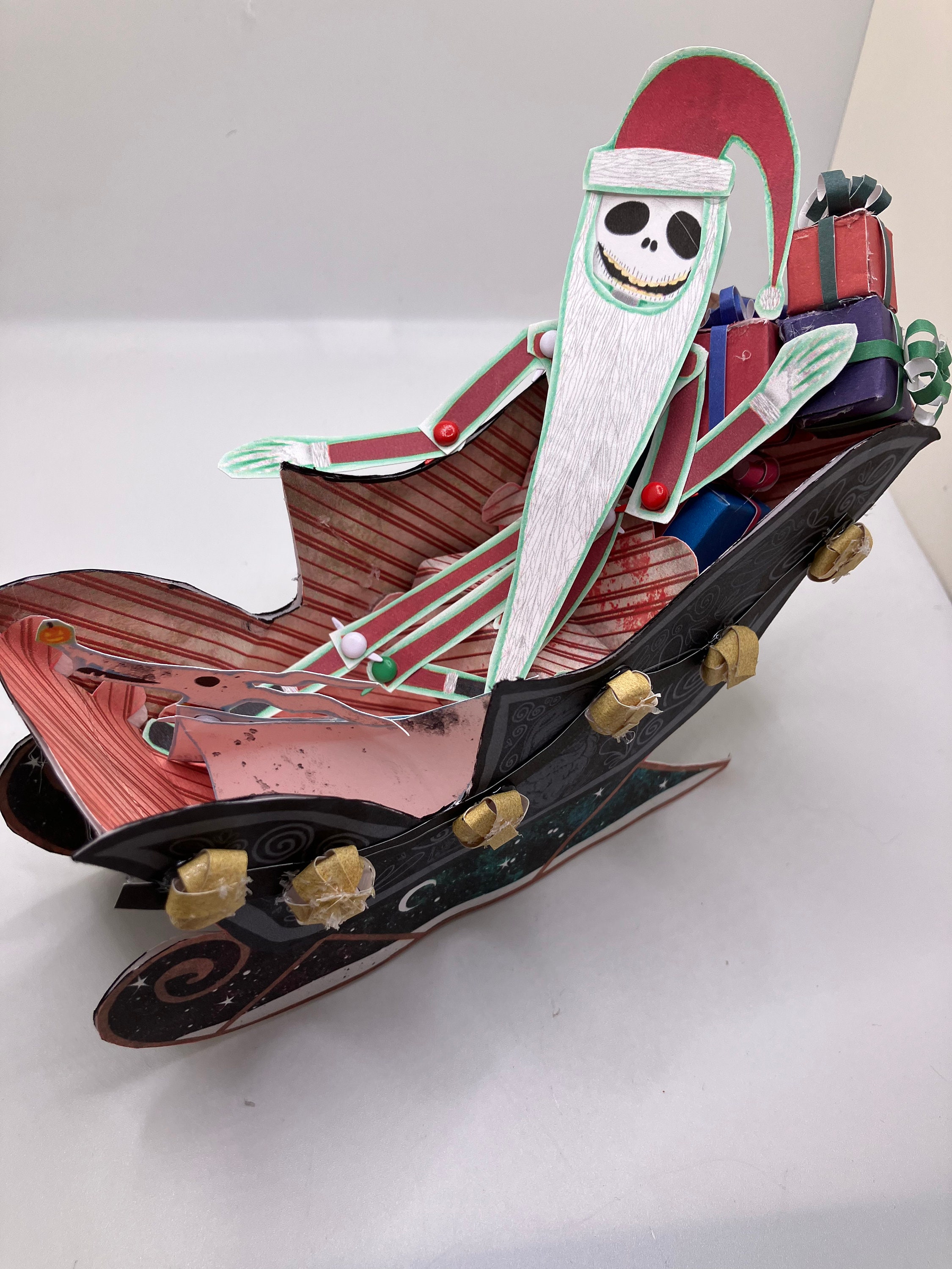 DIY Jack Skellington Santa Printable Paper Craft for 1:12 - Etsy