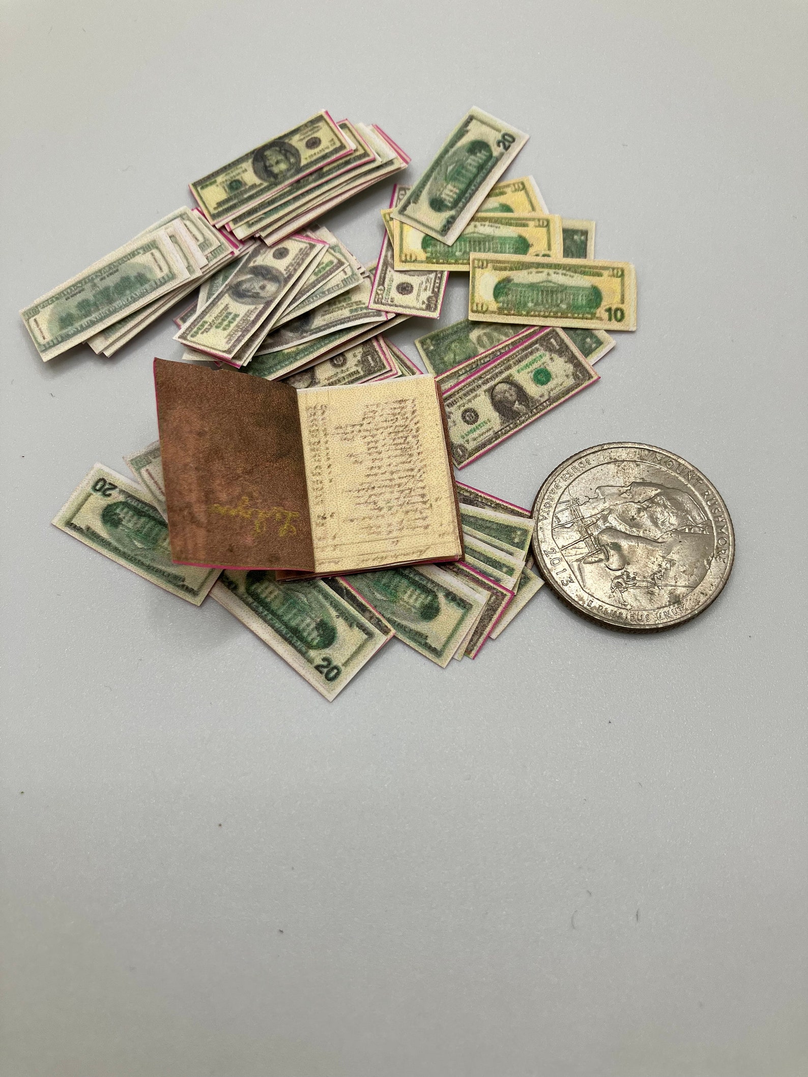 Dollhouse Miniature USD Money Printable Digital Download for - Etsy