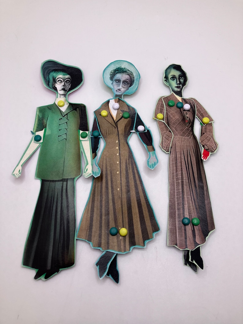1:12 Scale DIY Radium Girl Articulated Paper Art Dolls - Etsy
