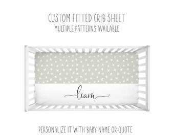 Custom Crib Sheet - Etsy
