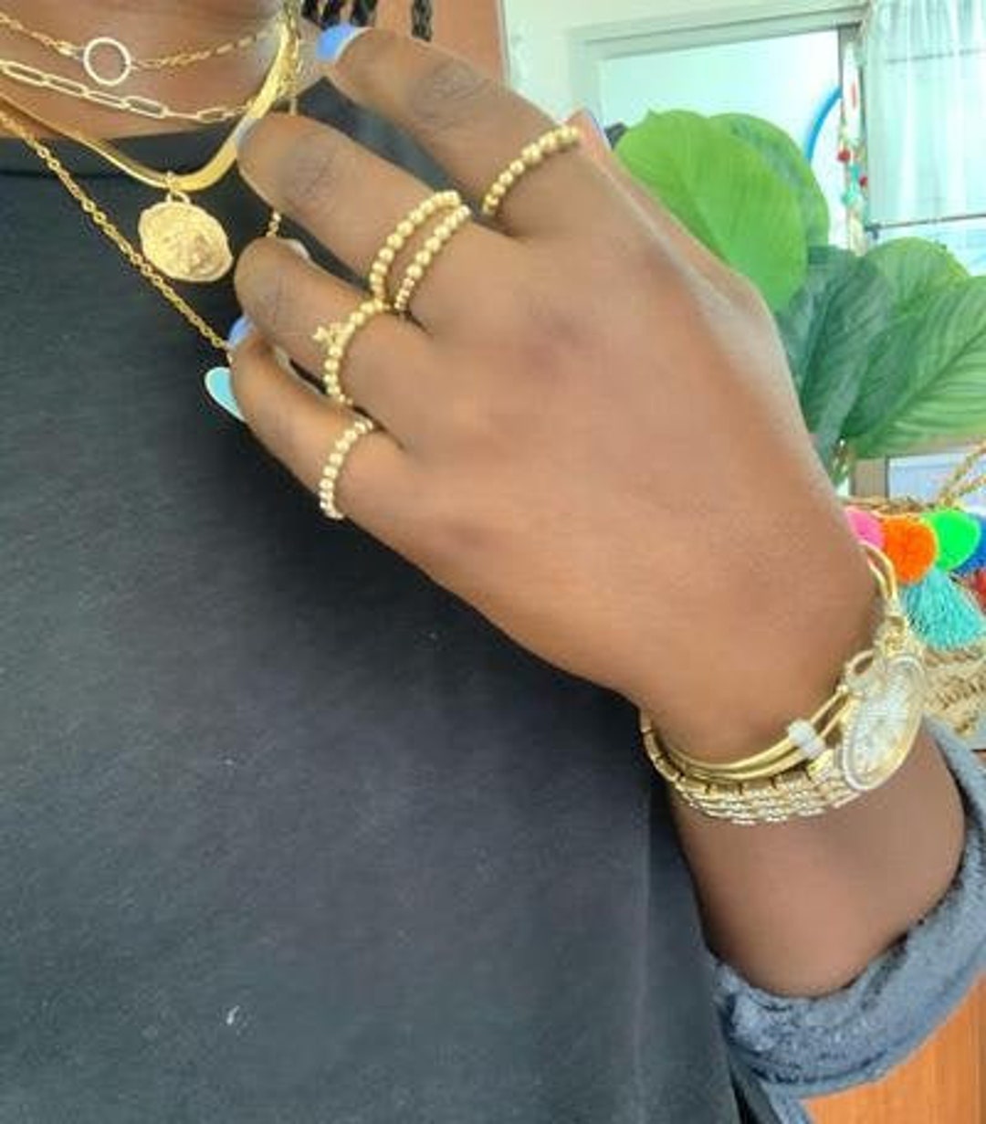 Boho Stacking Rings, Gold Filled Rings, Rings for Women, Bohemian Rings ...