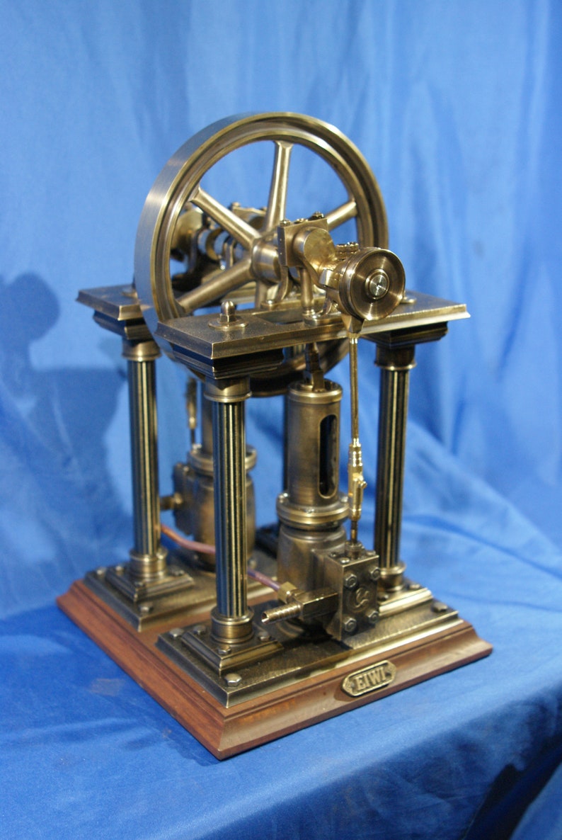 PSE - Large Vertical Twin-cylinder Steam Engine - Etsy