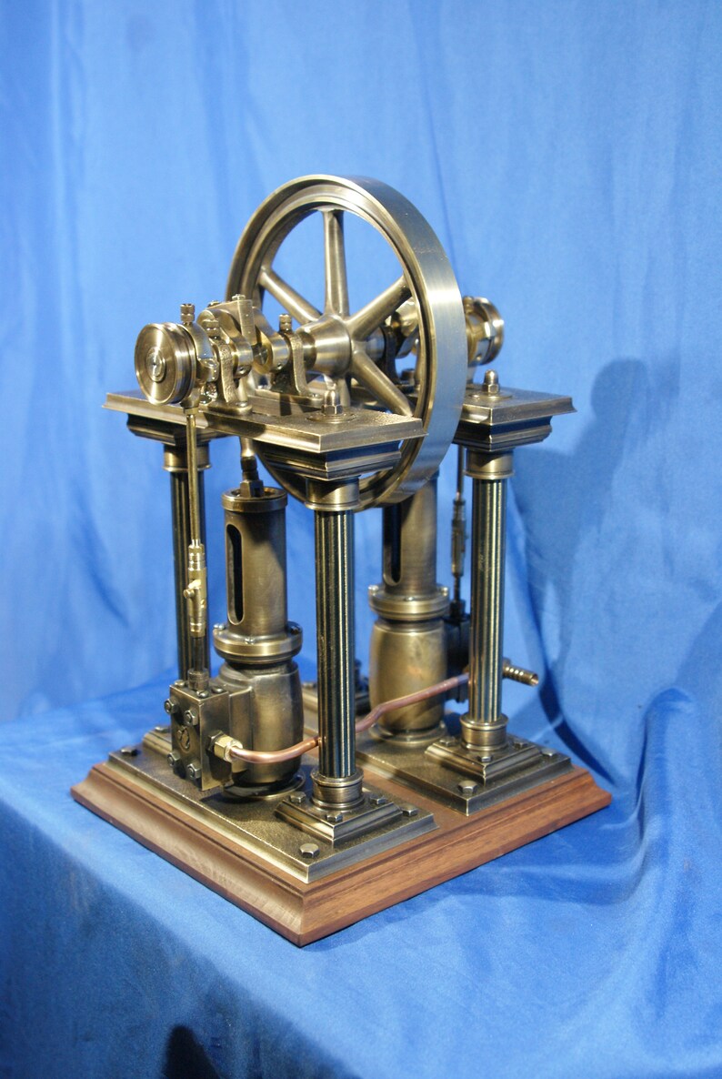 PSE - Large Vertical Twin-cylinder Steam Engine - Etsy