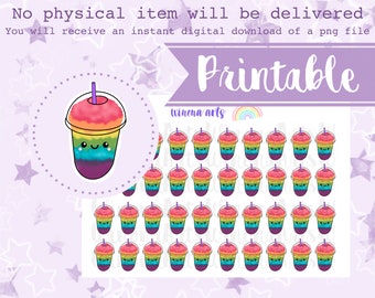 Slushie Stickers - Etsy