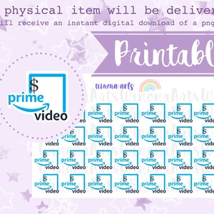 Amazon Prime Video Bill Sticker Sheet Planner Stickers - Etsy