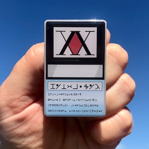 Hunter X Hunter License Inspired Pin Badge Fast Uk Shipping Anime Manga ...
