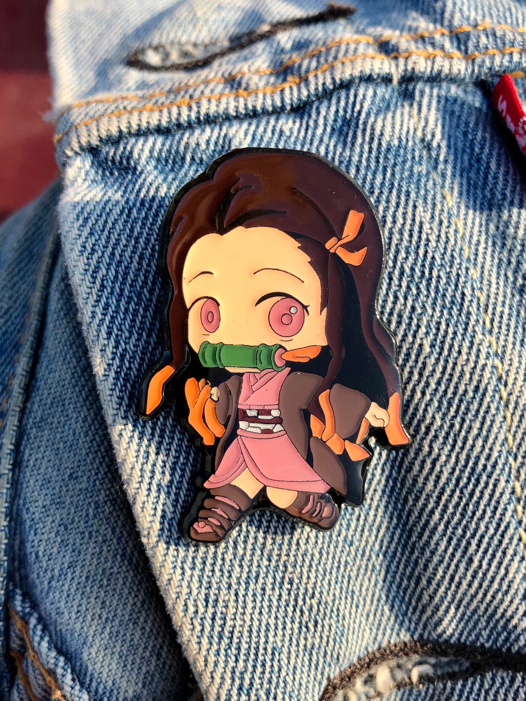 Nezuko Demon slayer hard enamel pin manga anime gift - Etsy.de